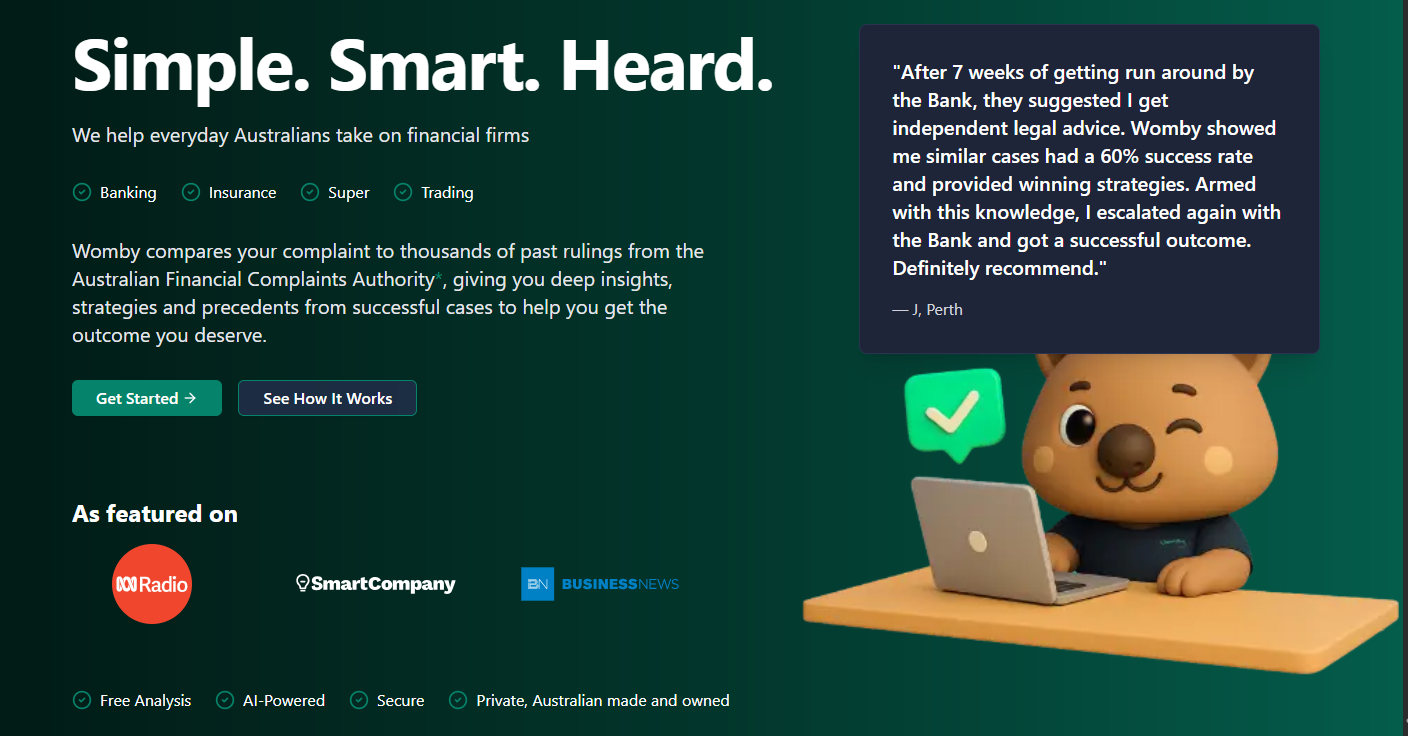 Womby - Your ally for financial complaints